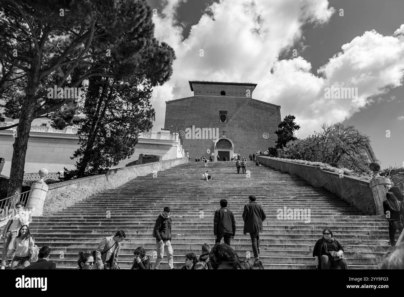 Campidoglio place Black and White Stock Photos & Images - Alamy