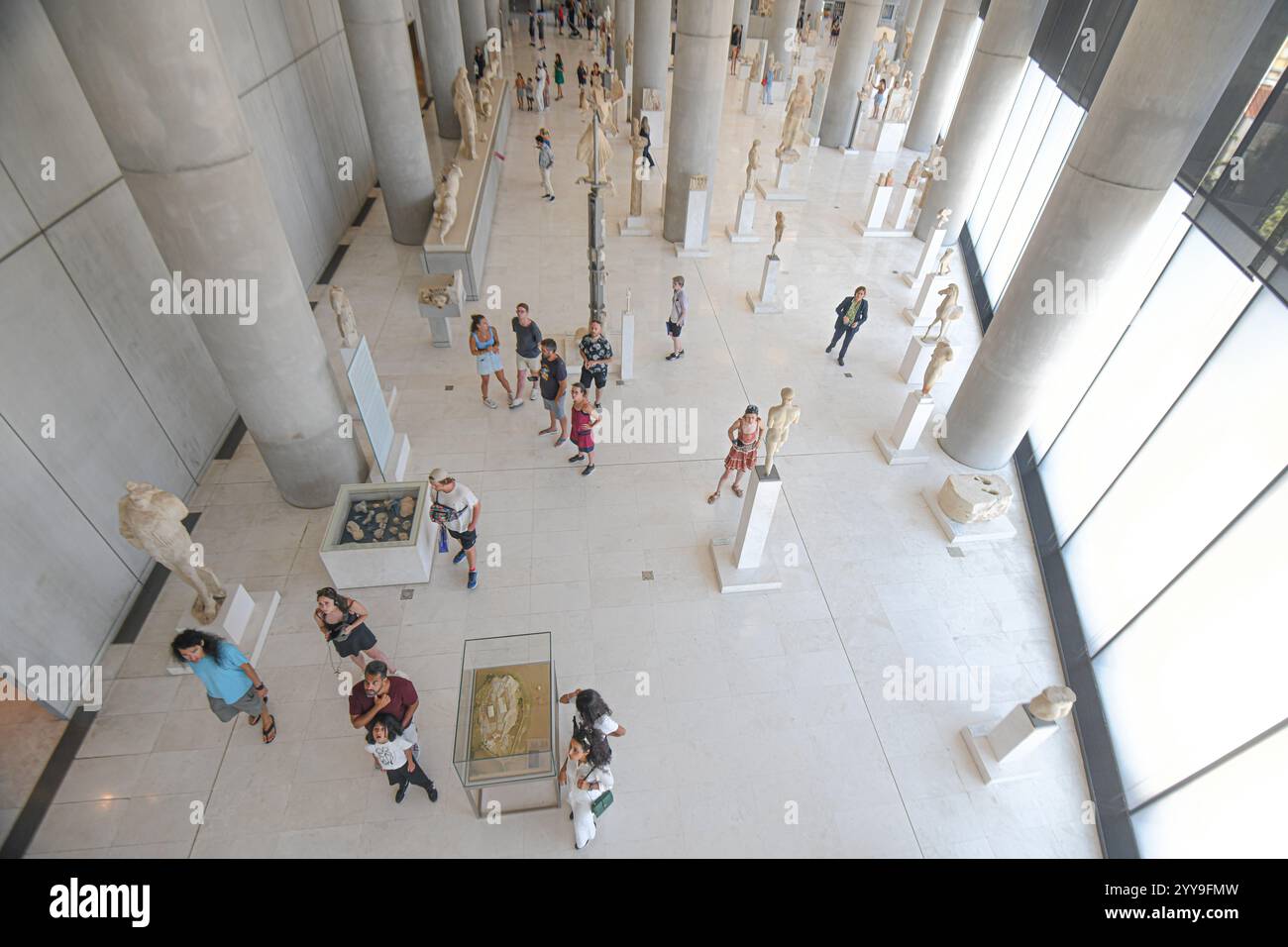 Acropolis Museum: Archaic Acropolis Gallery. Athens, Greece Stock Photo ...