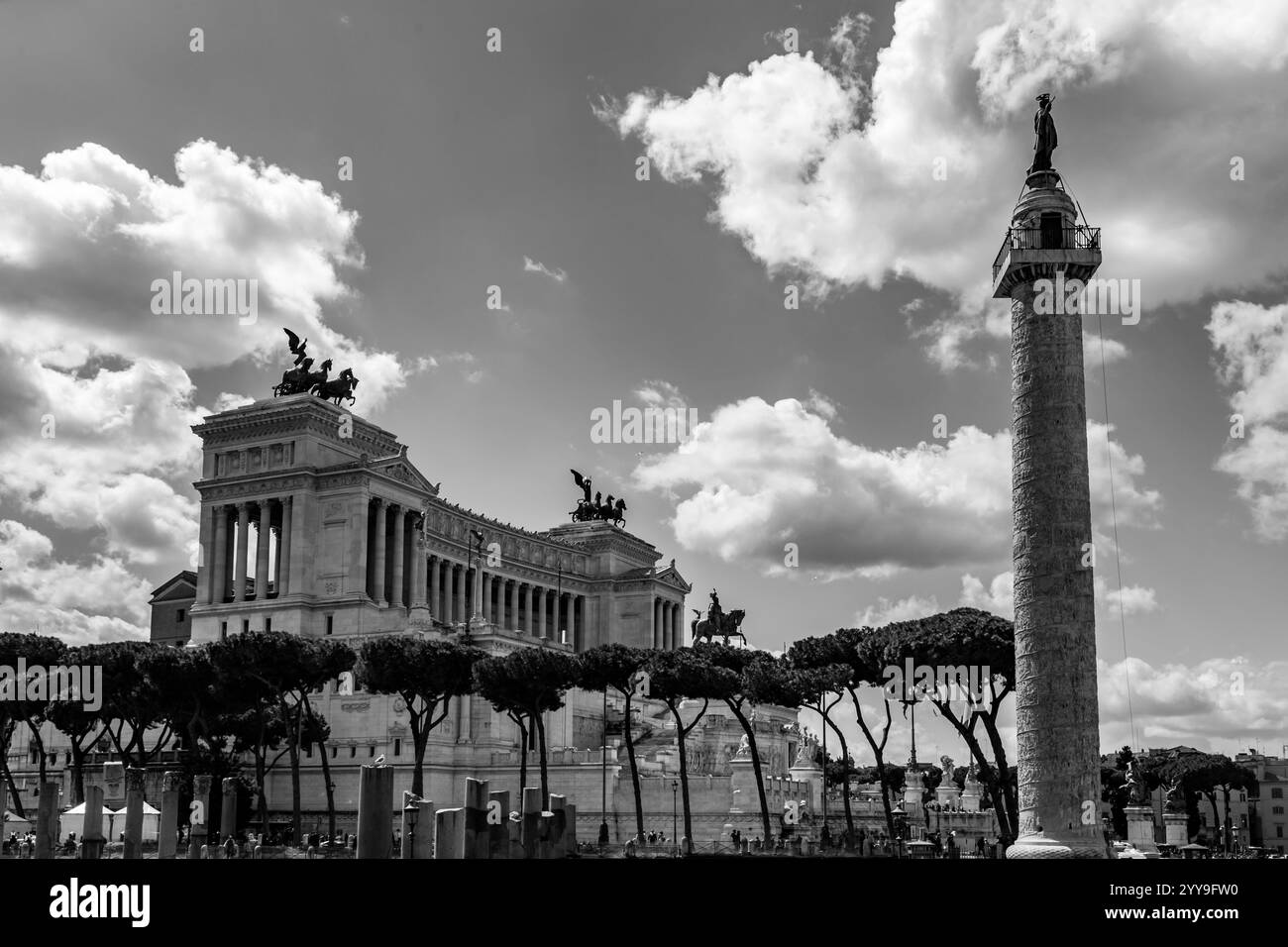 Rome, Italy - April 5, 2019: The Altar Of The Fatherland or Altare ...