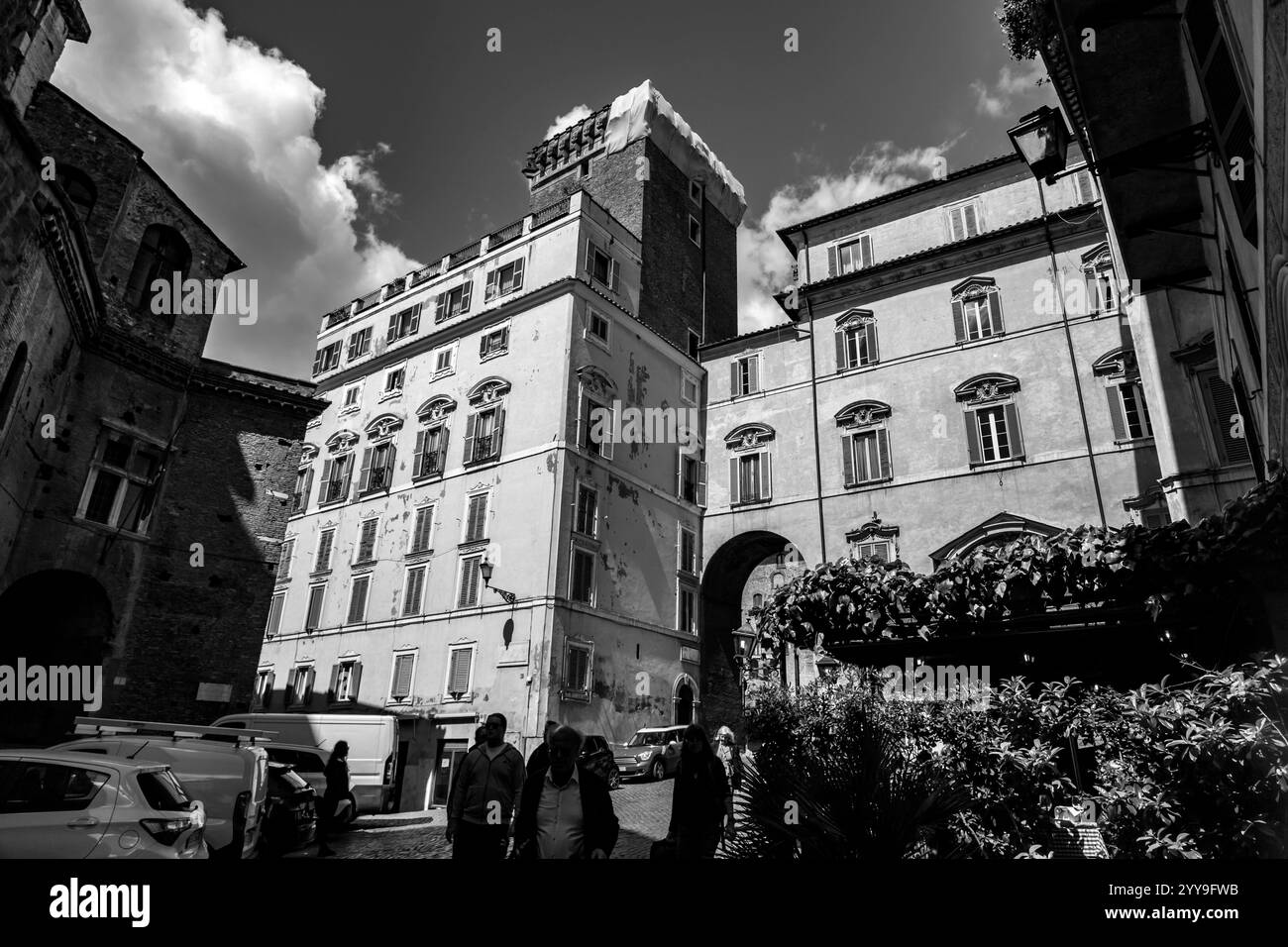 Rome, Italy - April 7, 2019: Cityscape and generic architecture from ...