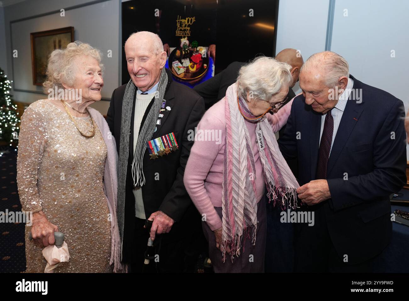 (left to right) Normandy and D-Day veterans Dorothea Barron, Norrie ...