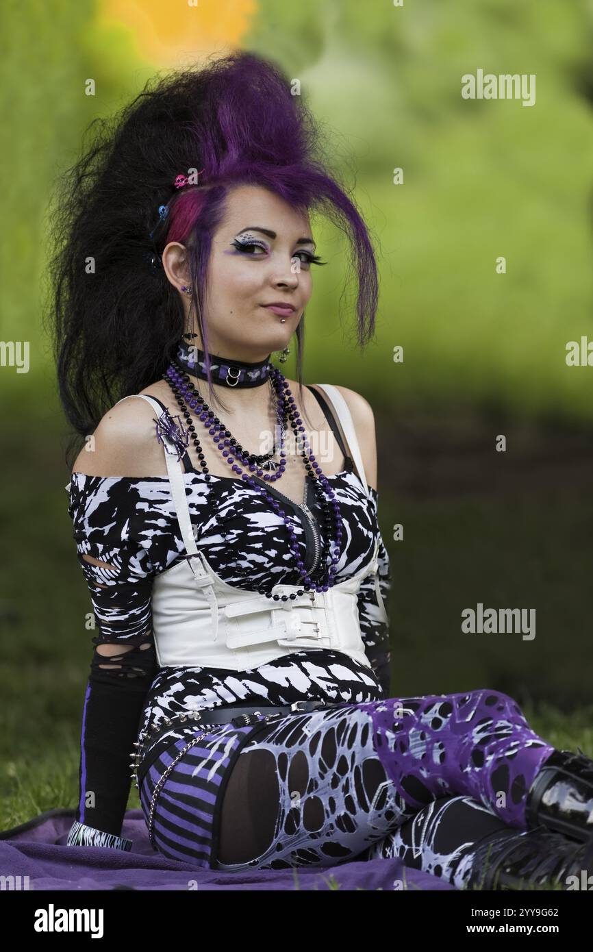 Gothic sitting portrait Stock Photo - Alamy