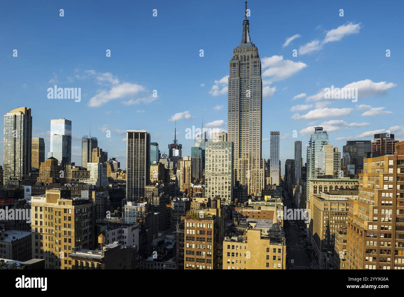 Empire State Building, sunset, Midtown Manhattan, Manhattan, New York ...