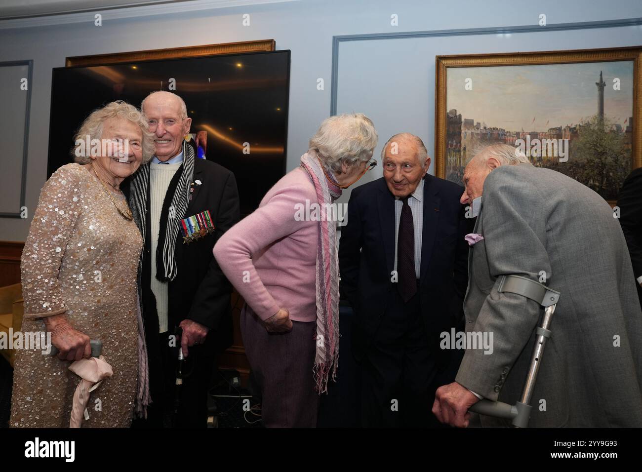 (left to right) Normandy and D-Day veterans Dorothea Barron, Norrie ...