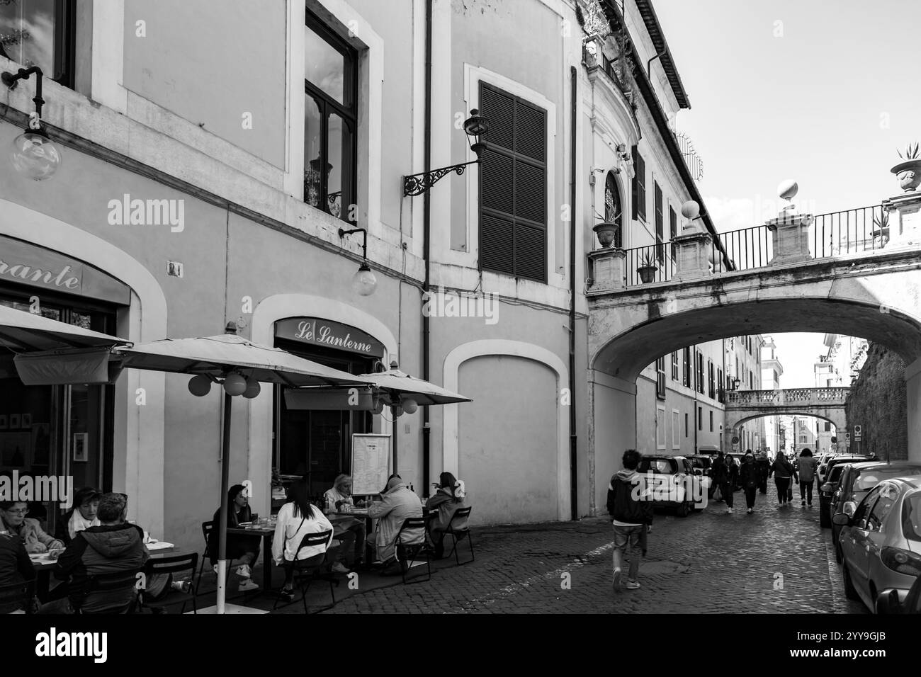 Rome, Italy - April 5, 2019: Piazza Pilotta that takes its name from an ...