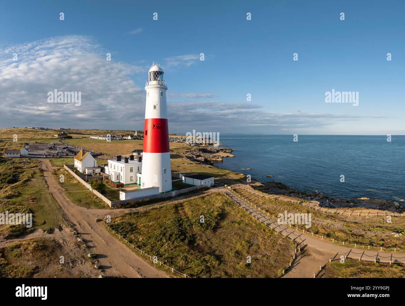 Portland Bill at sunset, Dorset, England, UK Stock Photo - Alamy