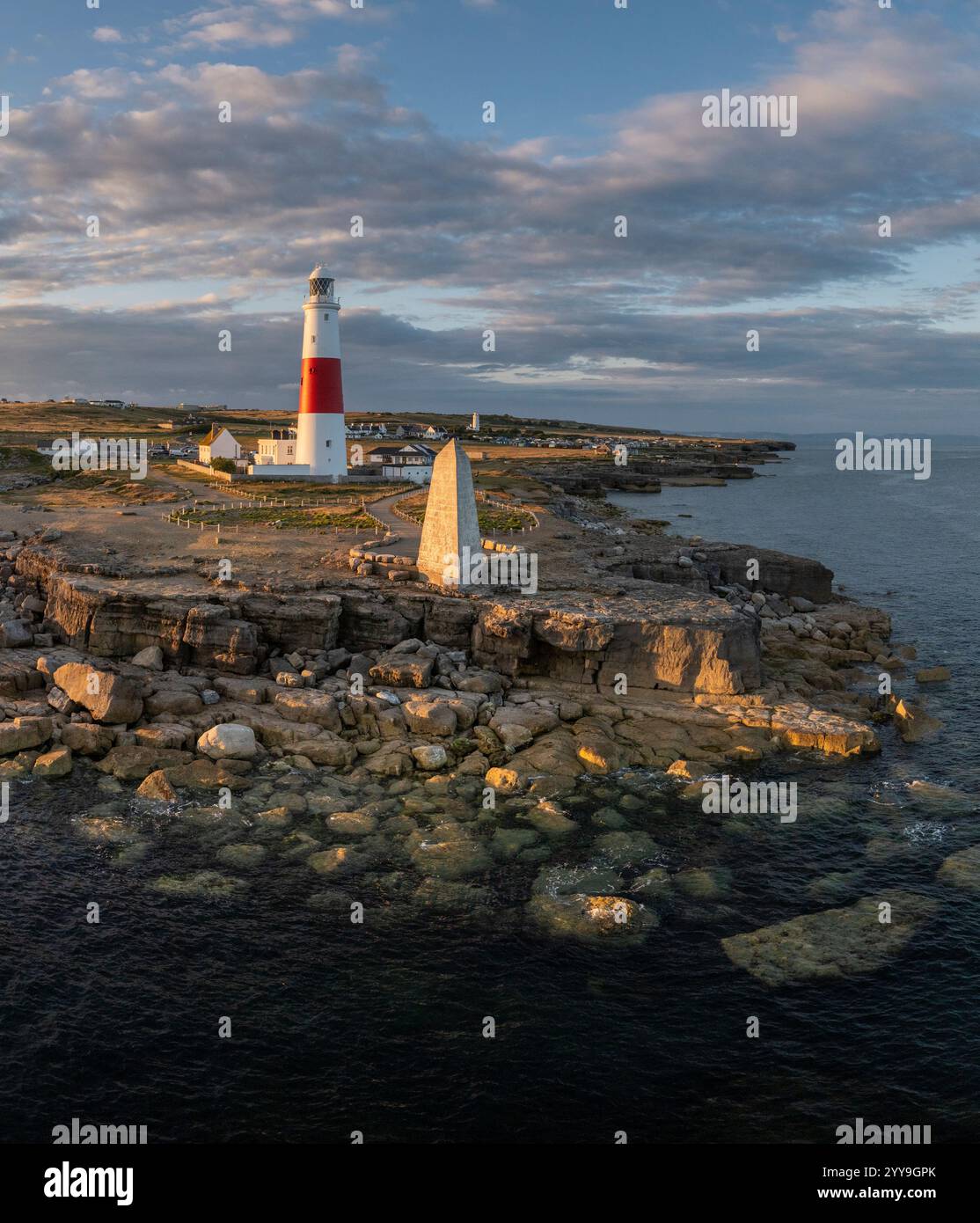 Portland Bill at sunset, Dorset, England, UK Stock Photo - Alamy