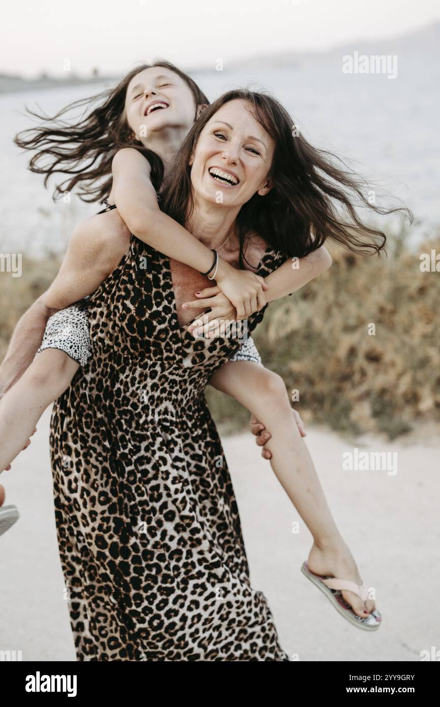 Mum, 40+, with daughter, 10+ Stock Photo - Alamy