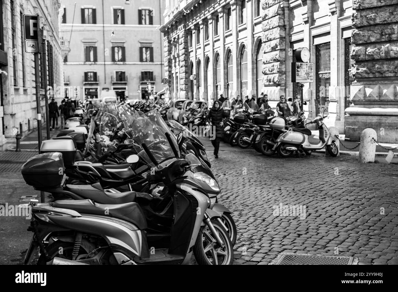 Motorbike motorbikes motorcycles motorcycle Black and White Stock ...