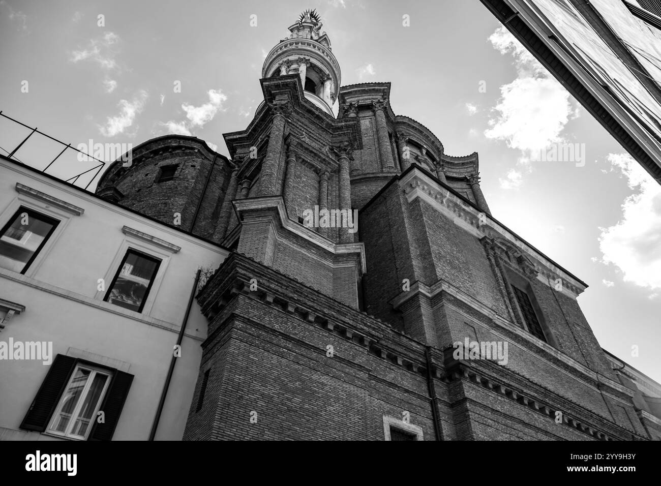 Rome, Italy - April 2, 2019: Sant'Andrea delle Fratte is a 17th century basilica church in Rome ...