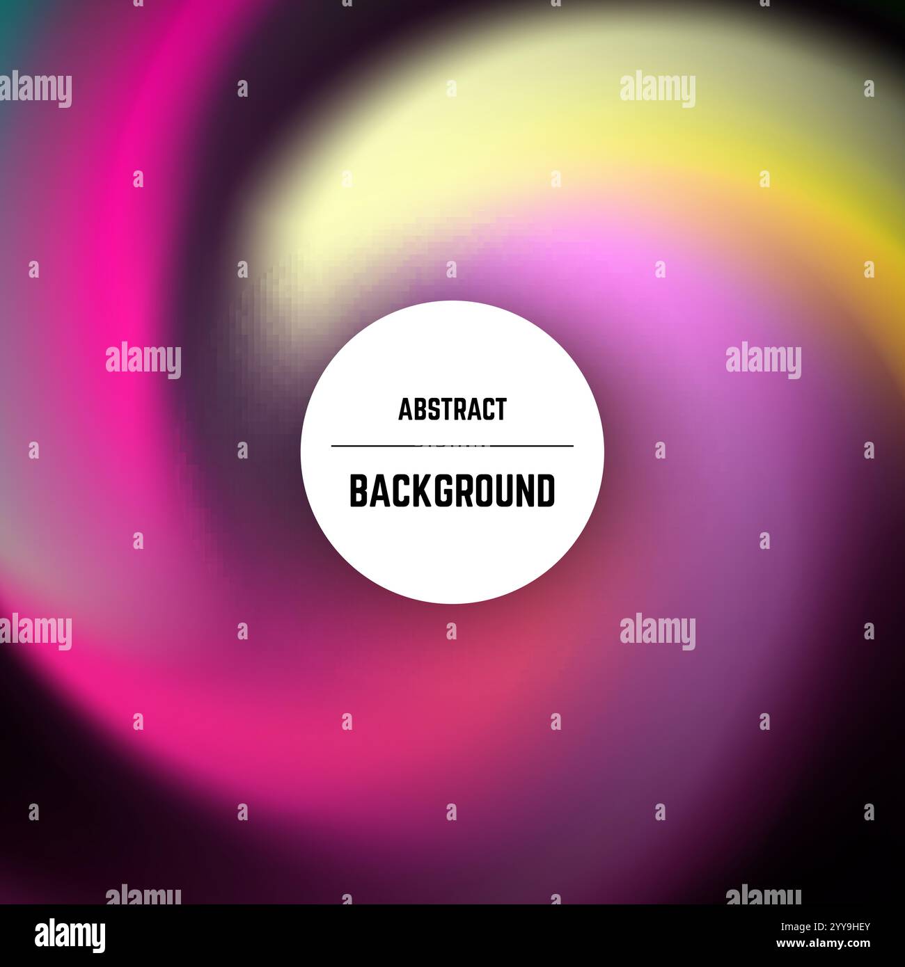 Abstract colorful background with swirl effect and circle in center ...