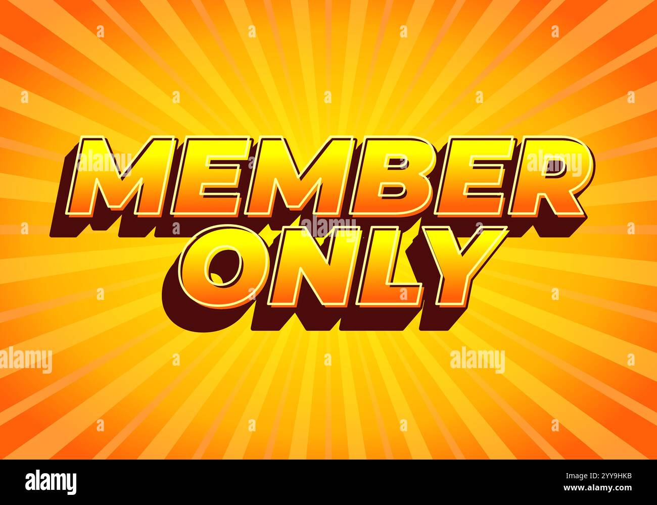 Member only. Text effect design for social media or marketing ads Stock ...