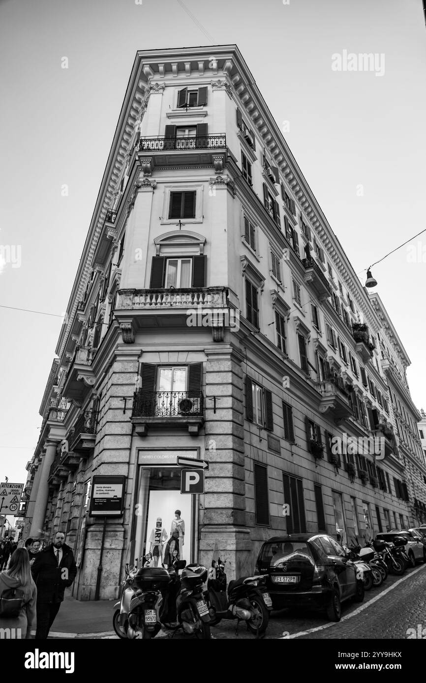 Rome, Italy - April 7, 2019: Cityscape and generic architecture from ...