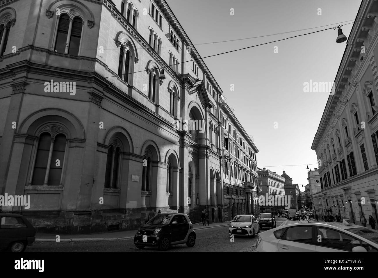Rome, Italy - April 7, 2019: Front facade of the Waldesian Church, La ...