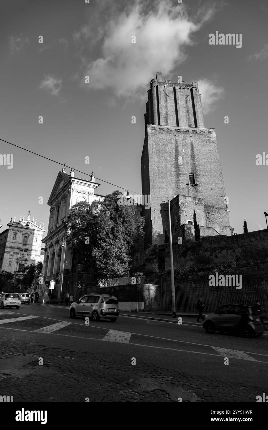 Rome, Italy - April 5, 2019: Cityscape and generic architecture from ...