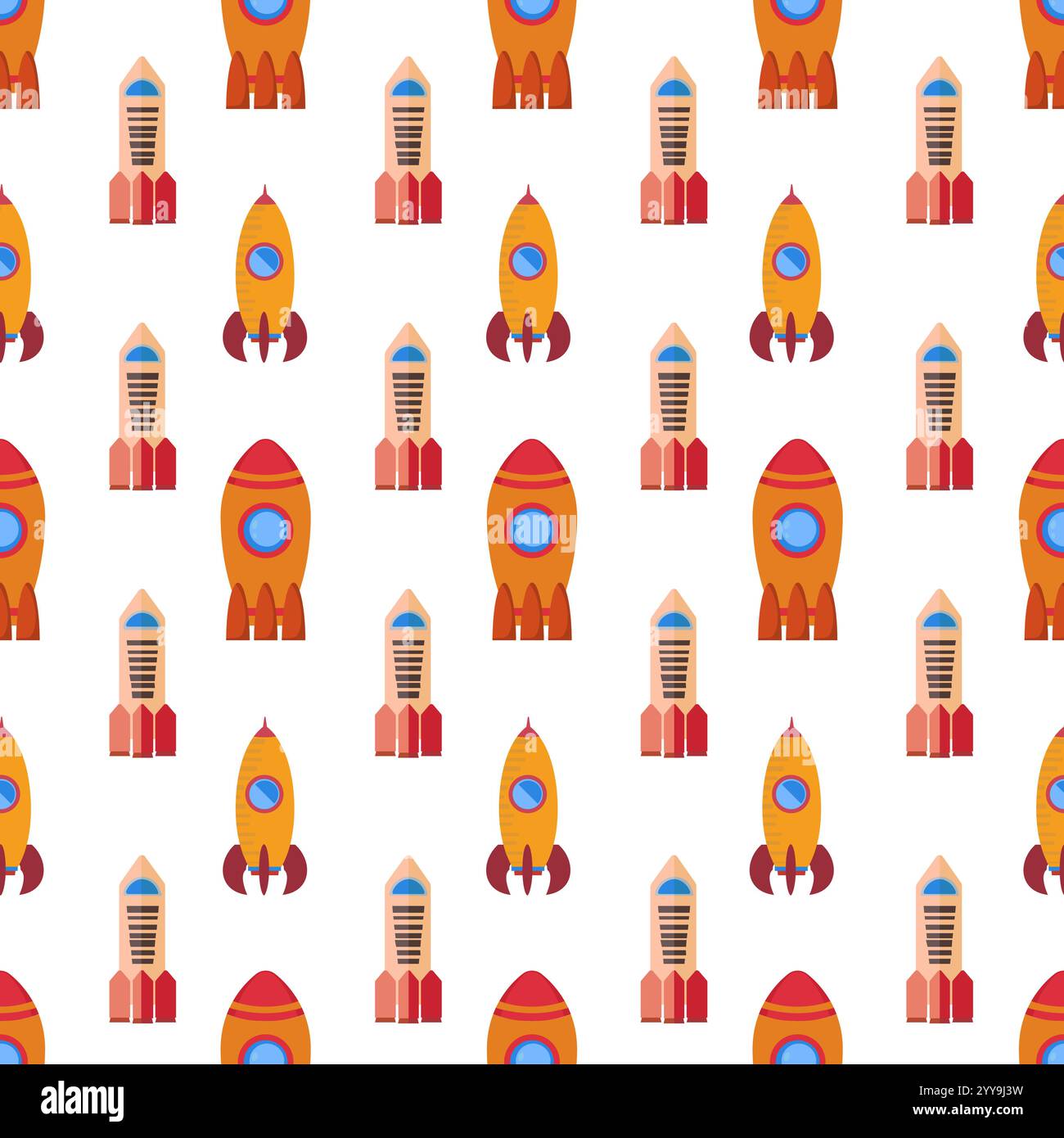 Seamless pattern rocket innovation Stock Vector Images - Alamy