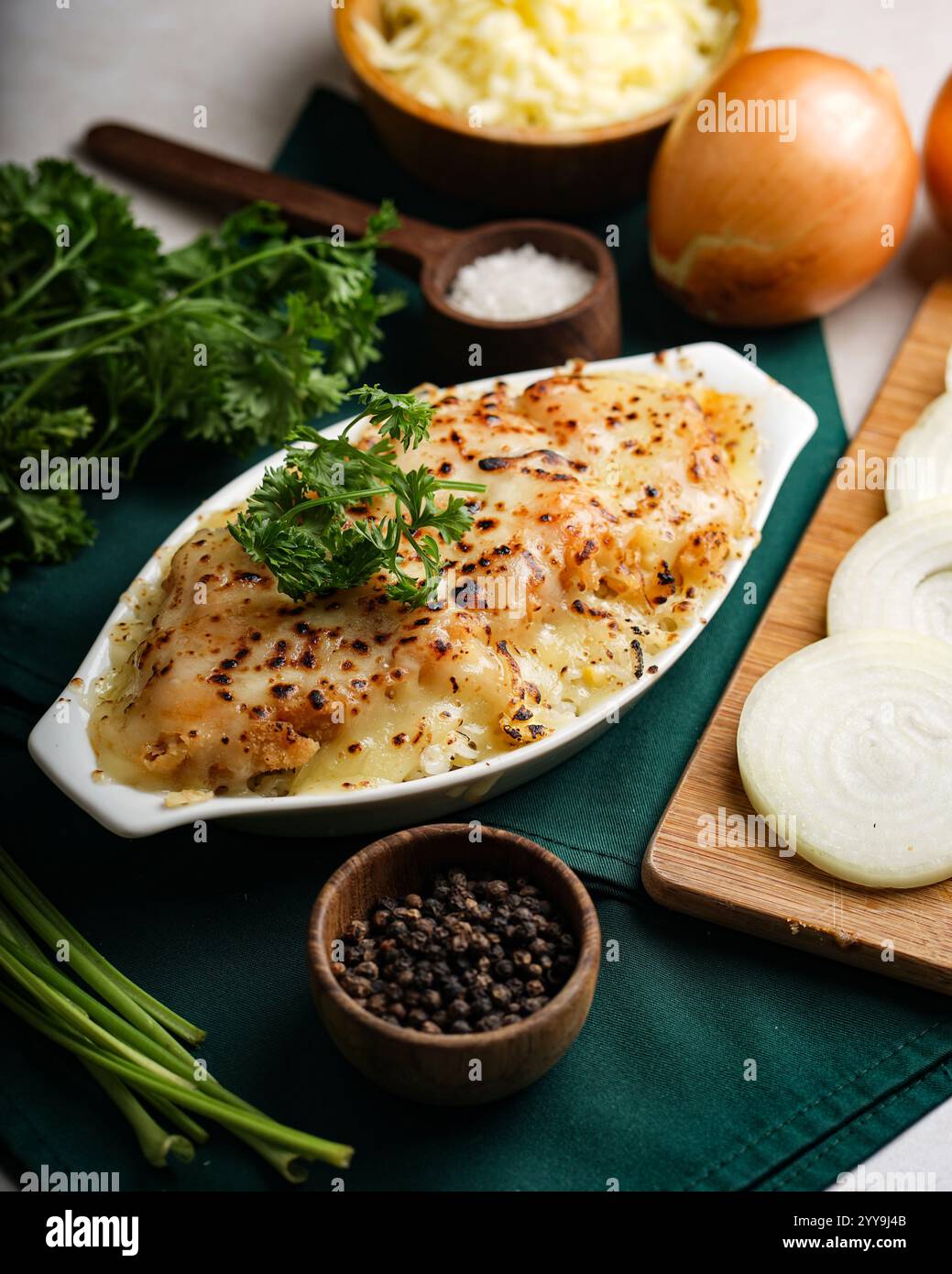 Traditional Vietnamese Cơm Tấm (broken rice) dish served with grilled ...