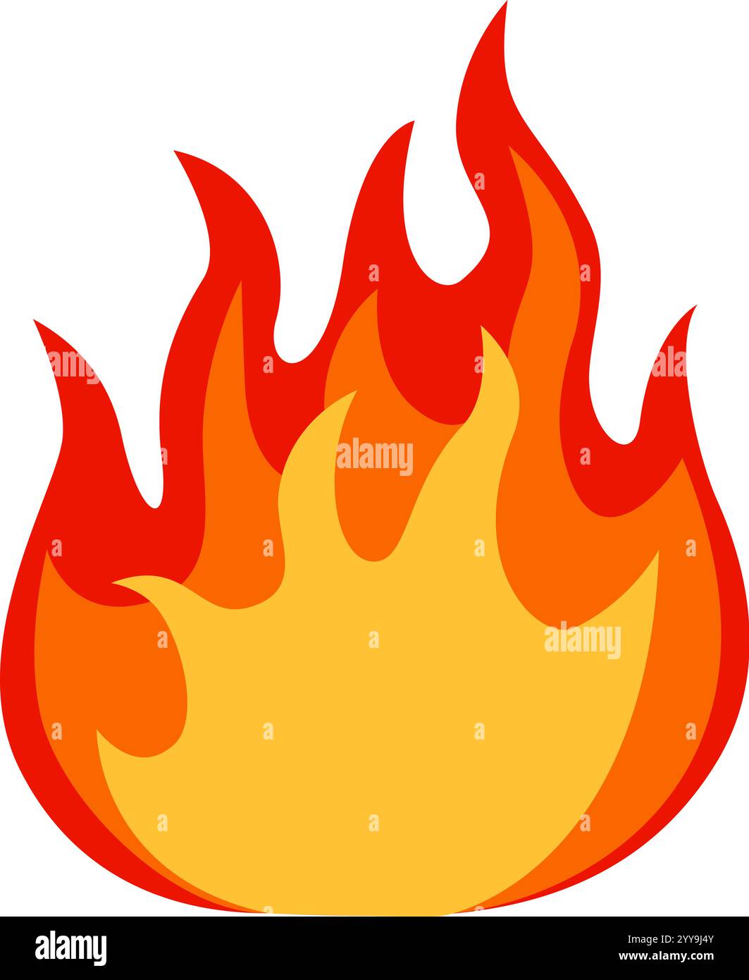 Yellow flames from gas Stock Vector Images - Alamy