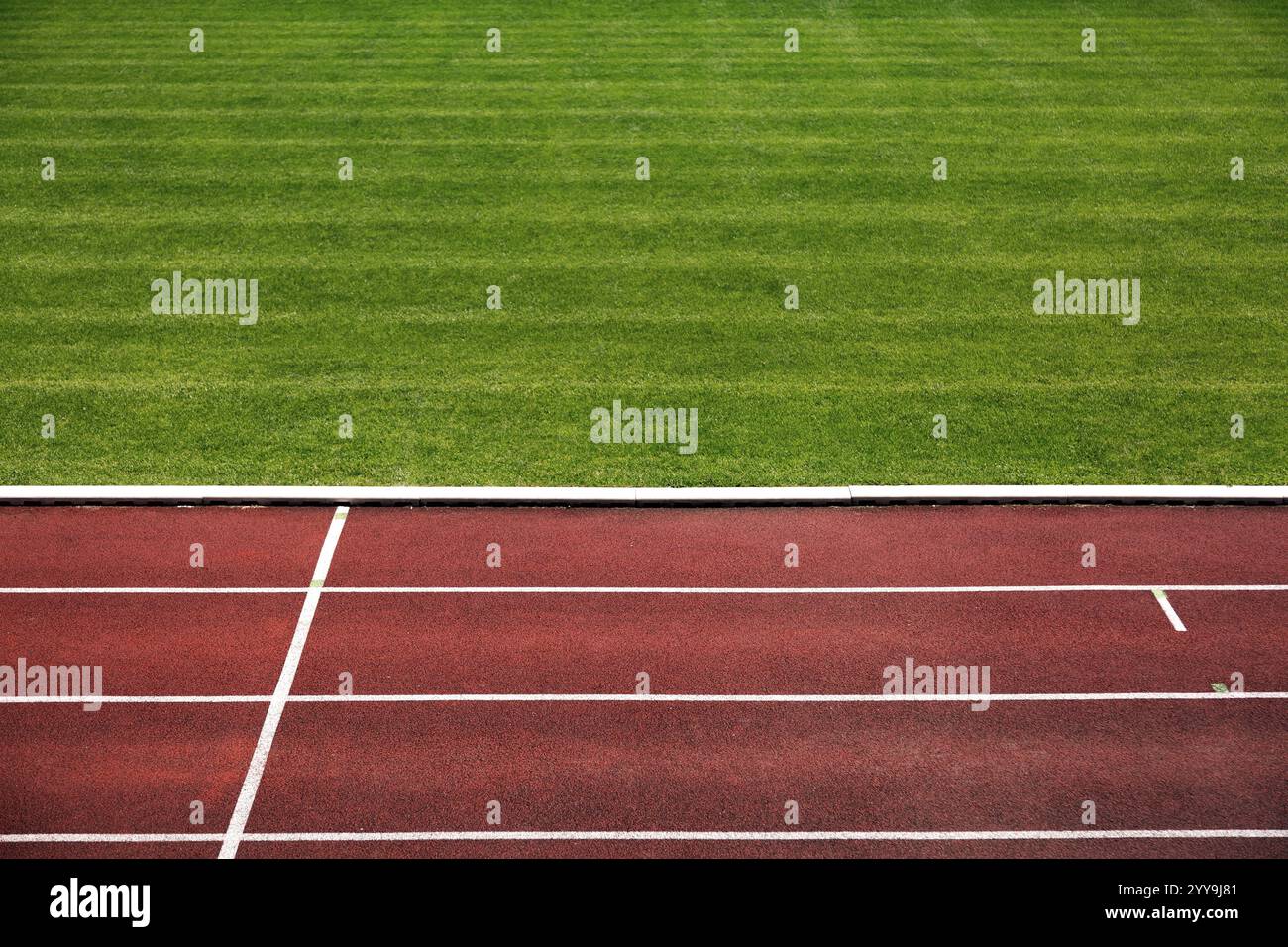 Cinder track in detail in a stadium in summer Stock Photo - Alamy