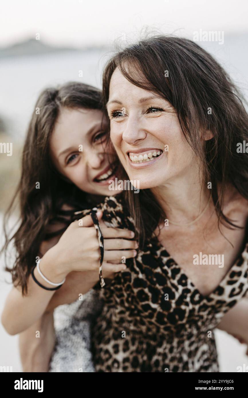 Mum, 40+, with daughter, 10+ Stock Photo - Alamy