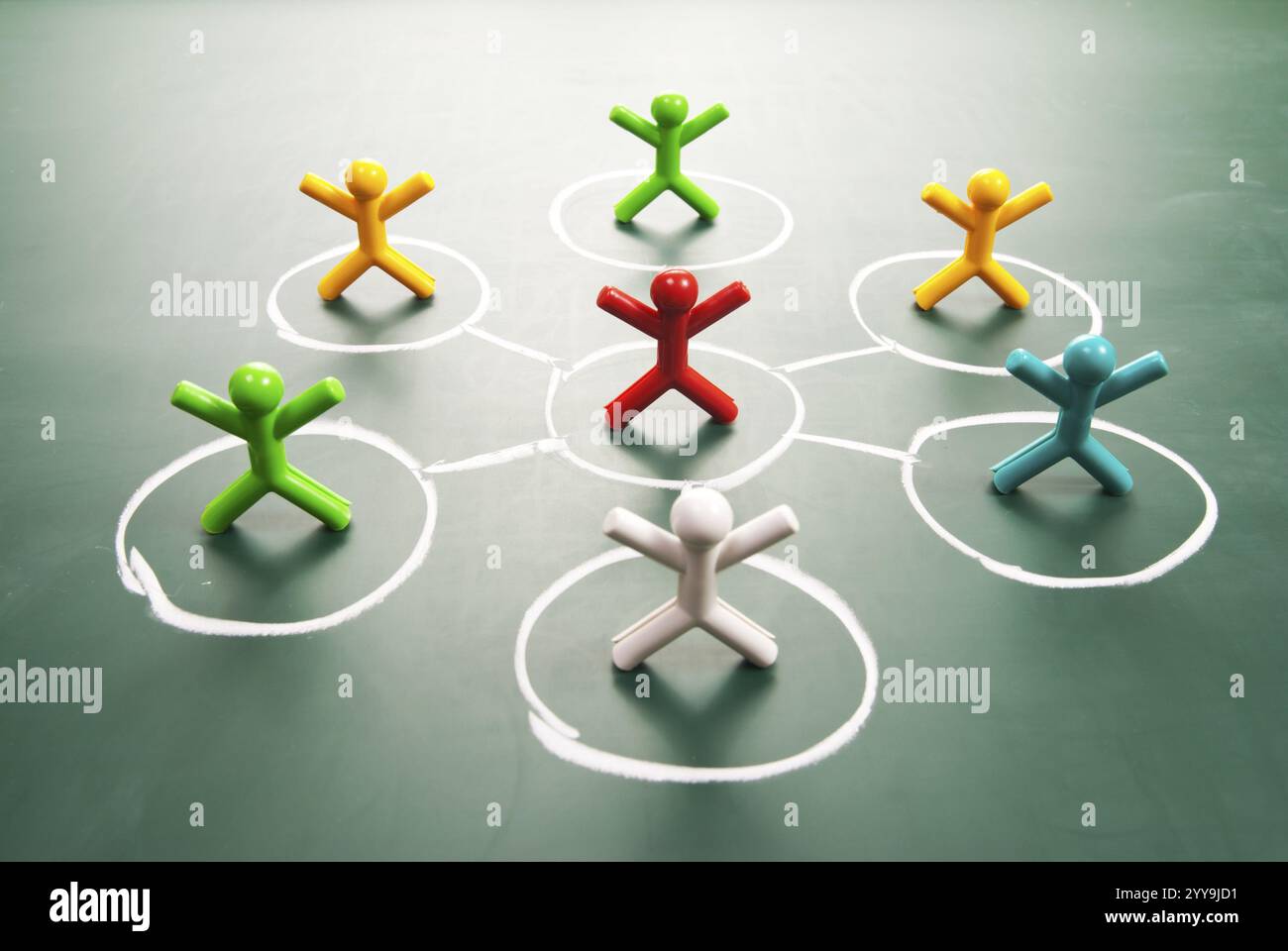 People interconnected on concept team hi-res stock photography and ...