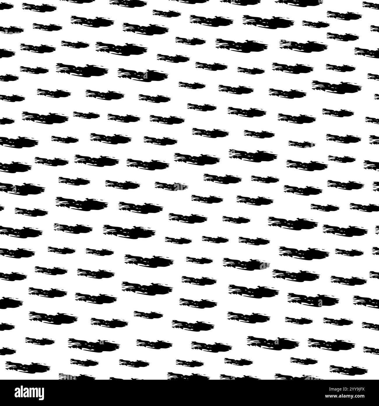 Seamless pattern with dark hand drawn scribble smear on white ...