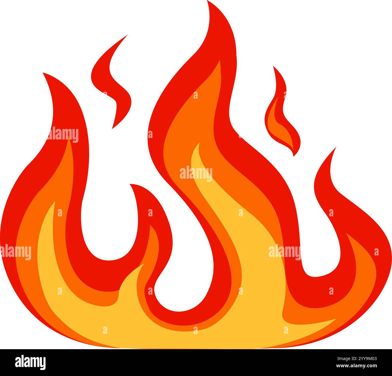 Cartoon fire red orange colors hi-res stock photography and images - Alamy