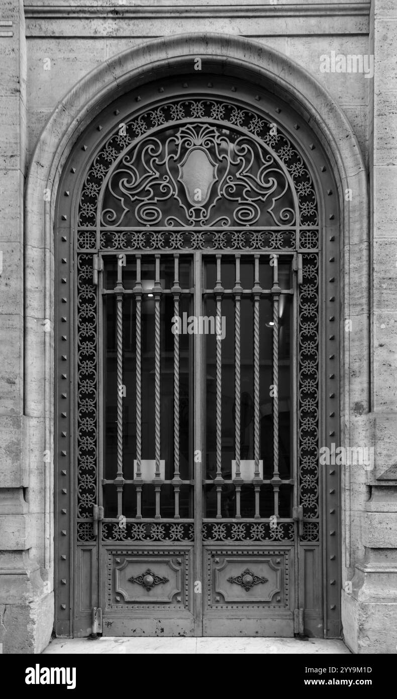 Classic gate design Black and White Stock Photos & Images - Alamy