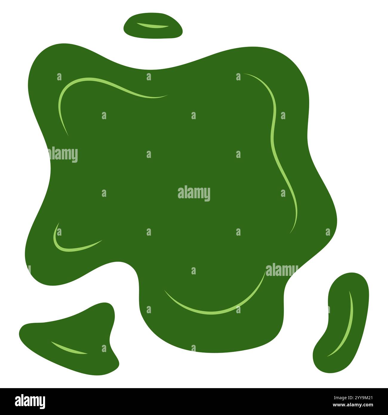 Green splash on a white background. Vector illustration Stock Vector ...