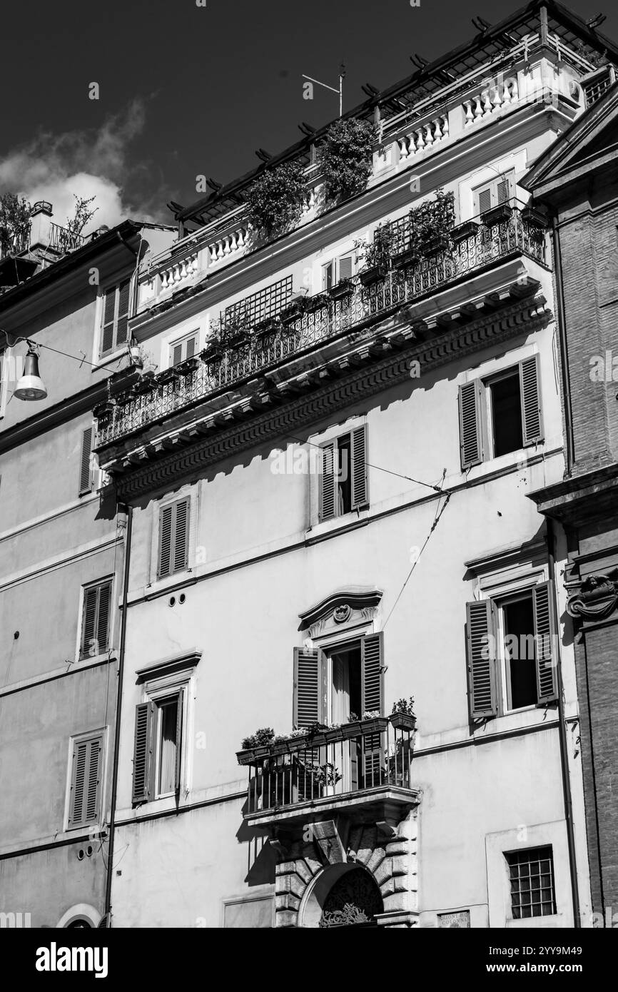 Cityscape and generic architecture from Rome, the Italian capital ...