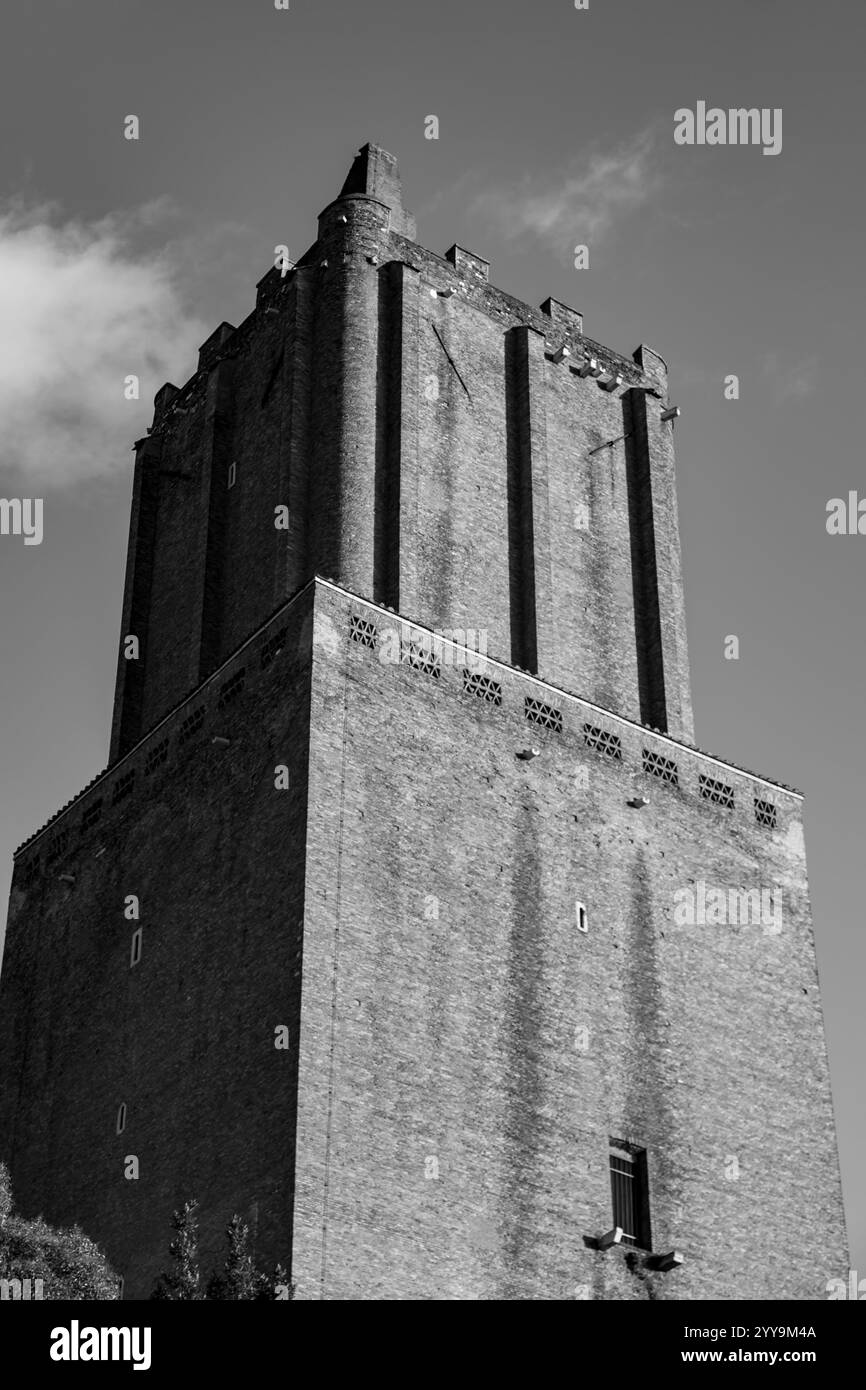 La Torre delle Milizie, an ancient leaning tower next to the Trajan ...
