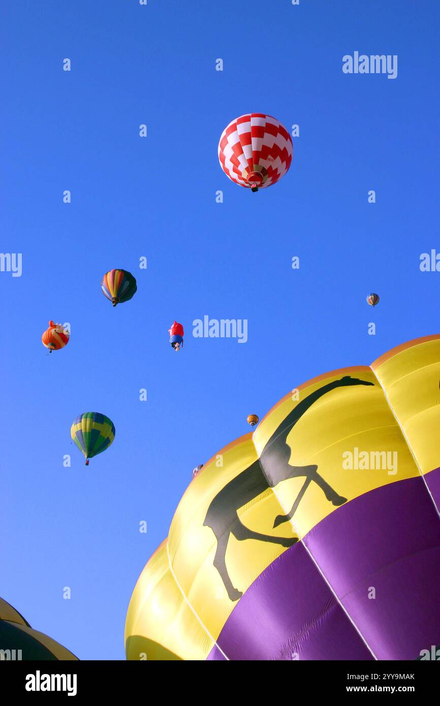 Hot air balloons at the Albuquerque Balloon Fiesta Stock Photo - Alamy