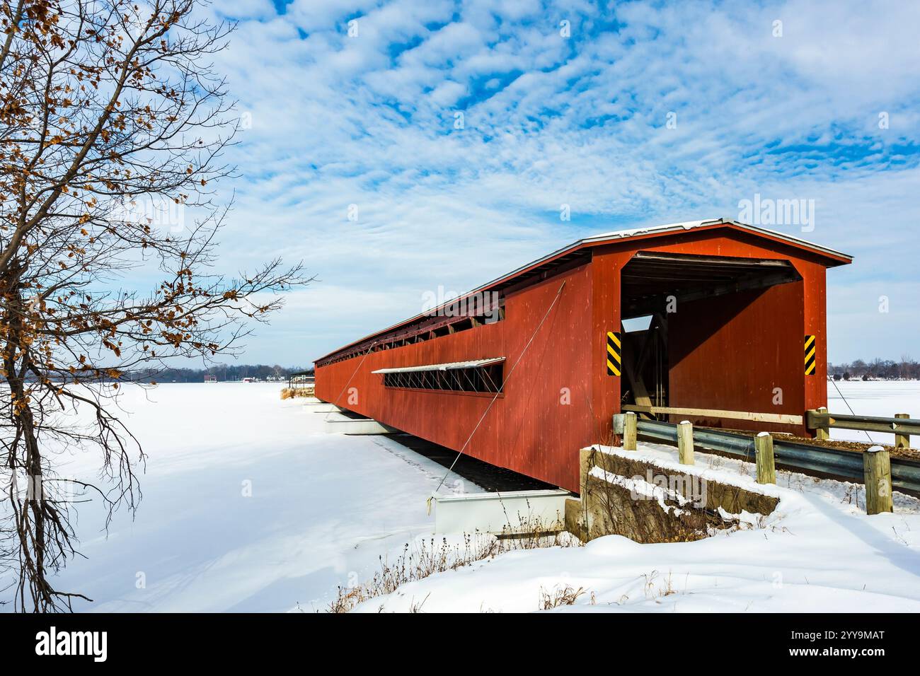 Langley Covered Bridge over the St. Joseph River near Centreville ...