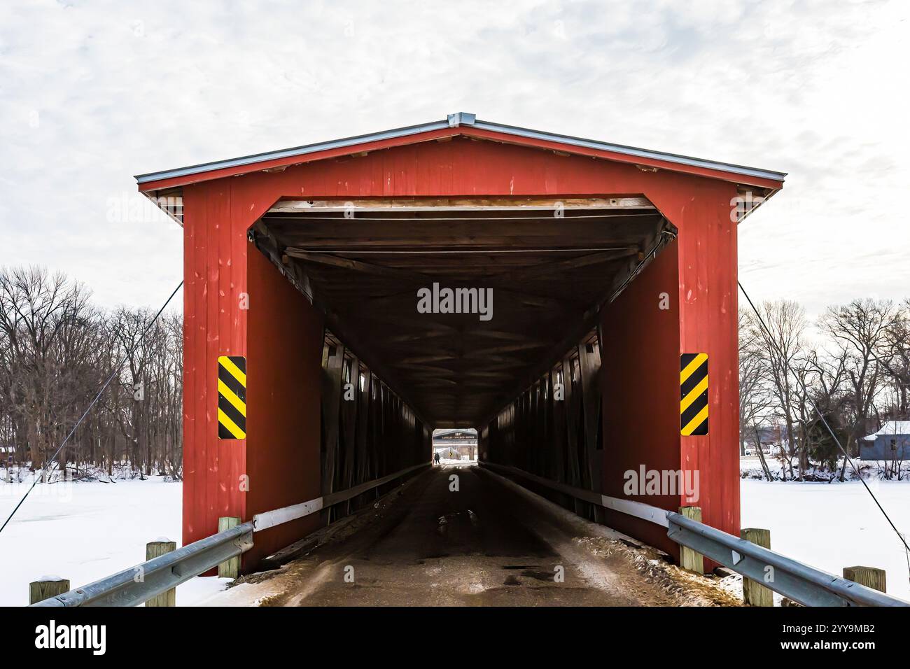 Langley Covered Bridge over the St. Joseph River near Centreville ...