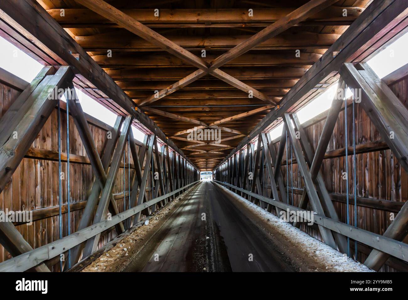 Langley Covered Bridge over the St. Joseph River near Centreville ...