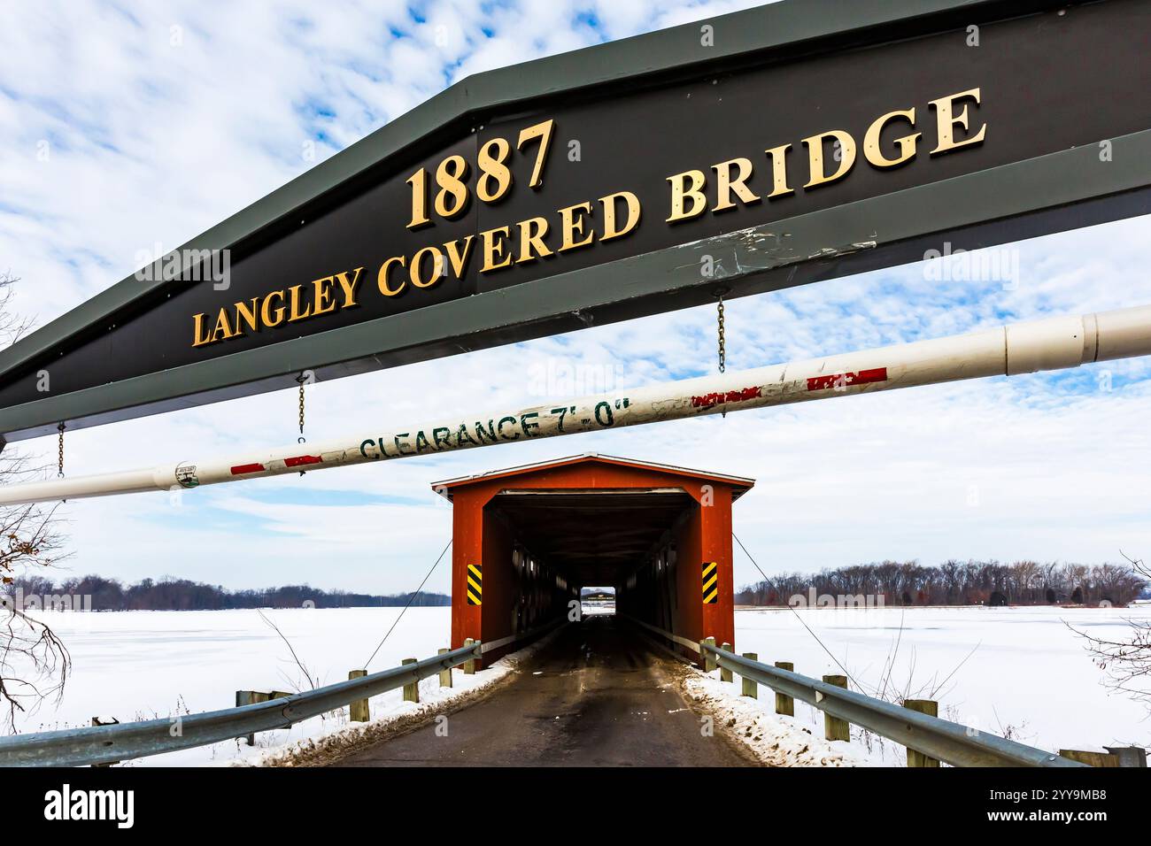 Langley Covered Bridge over the St. Joseph River near Centreville ...