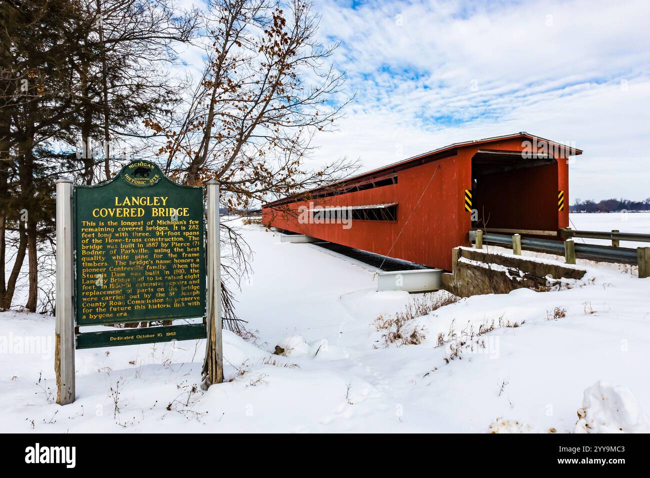 Langley Covered Bridge over the St. Joseph River near Centreville ...
