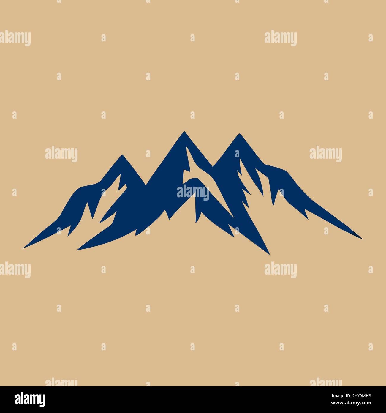 Sharp mountain range Stock Vector Images - Alamy