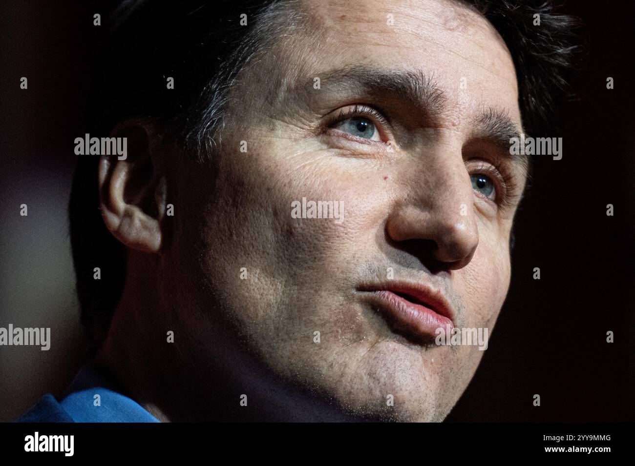 Ottawa, Canada. 17th Dec, 2024. Prime Minister Justin Trudeau delivers ...