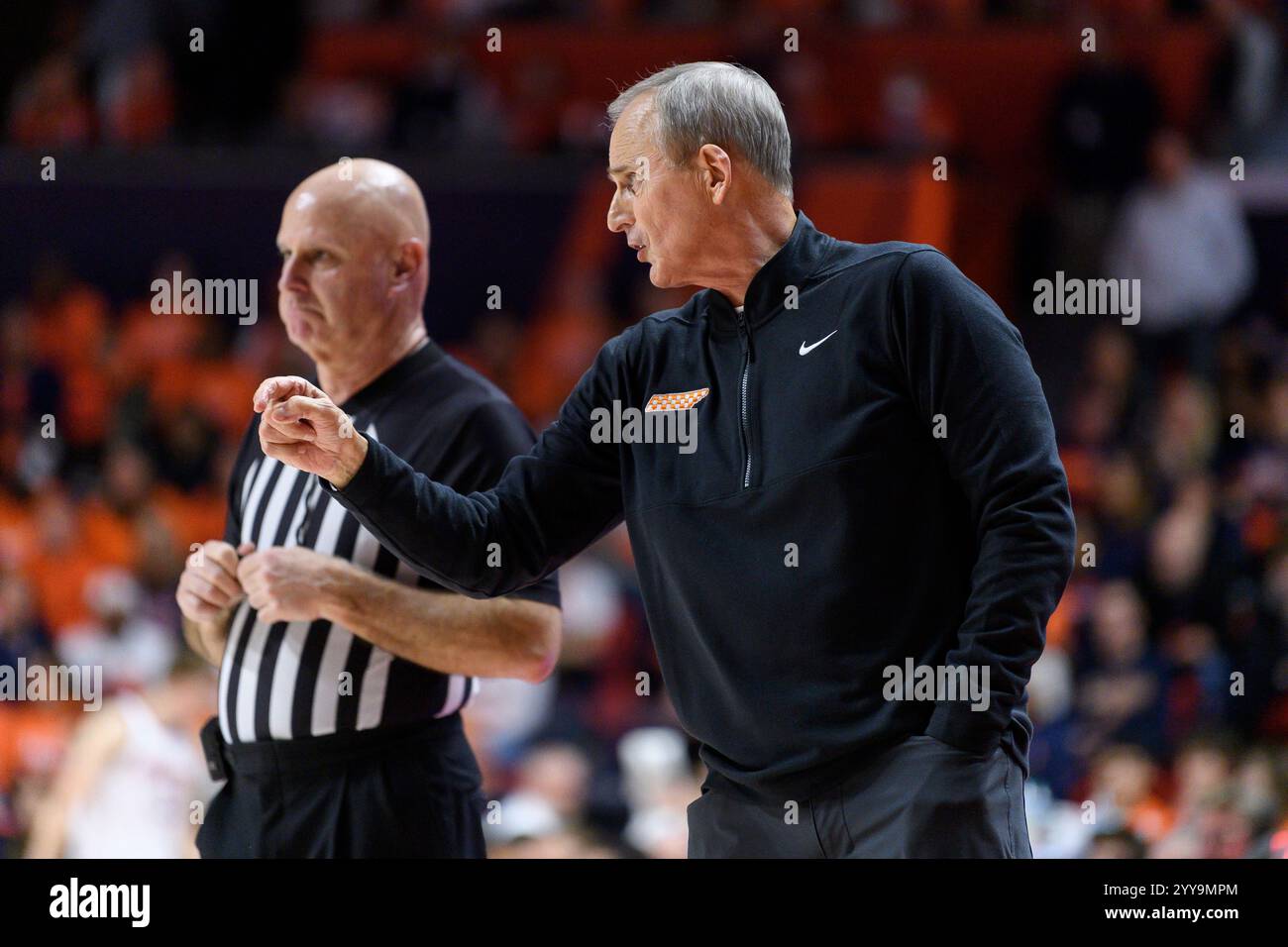 Tennessee head coach Rick Barnes during an NCAA college basketball game ...