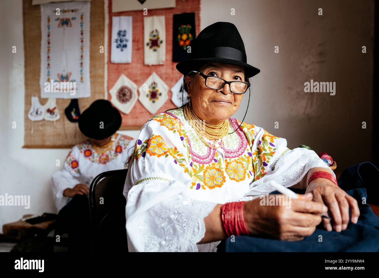 Portrait of Maria Alvear, Zuleta, Angochagua Parochia, Imbabura ...