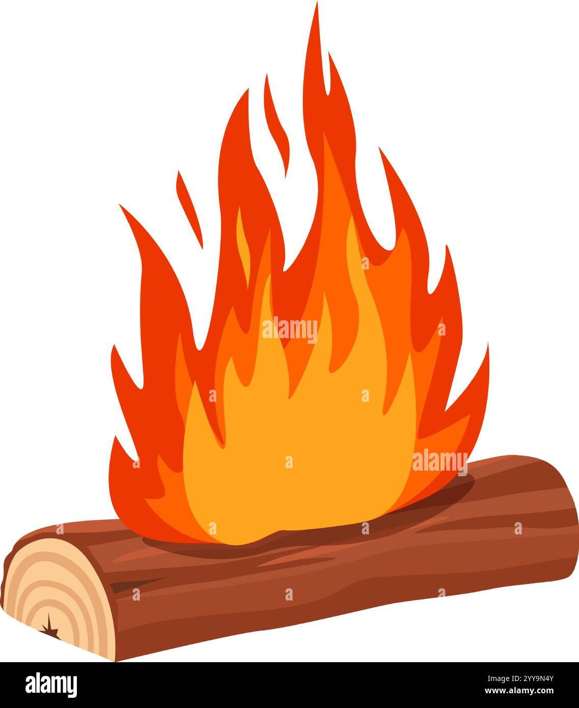 Orange log Stock Vector Images - Alamy