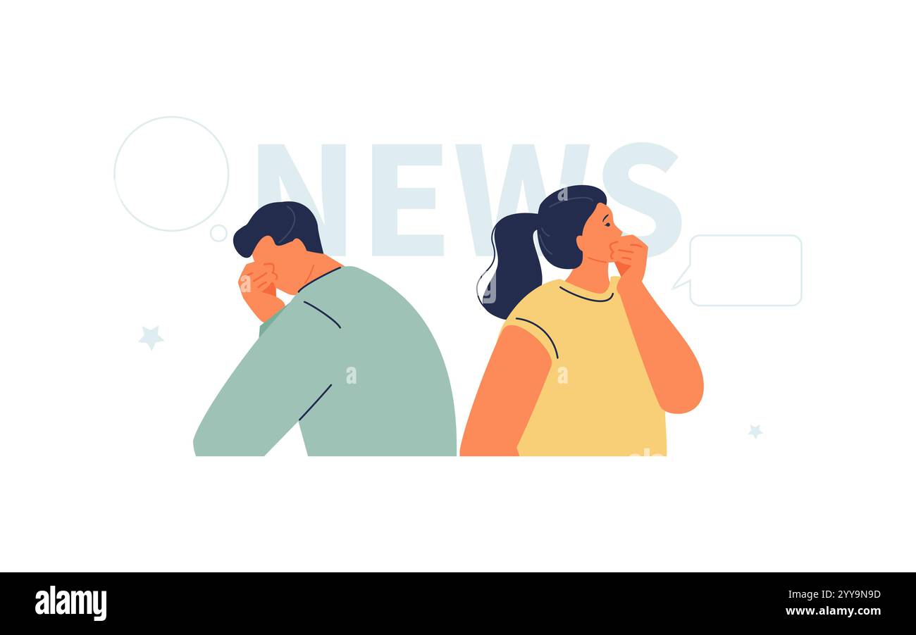 Nervous sad shocked worried Cut Out Stock Images & Pictures - Alamy