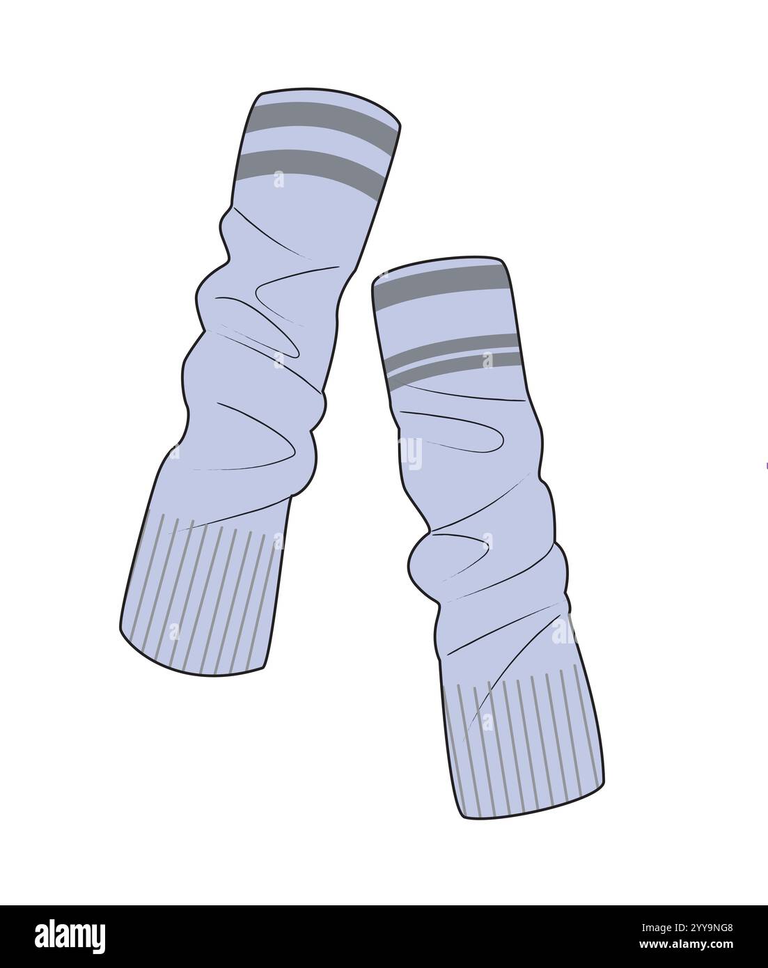 Arm warmer gloves mockup template vector design Stock Vector Image ...