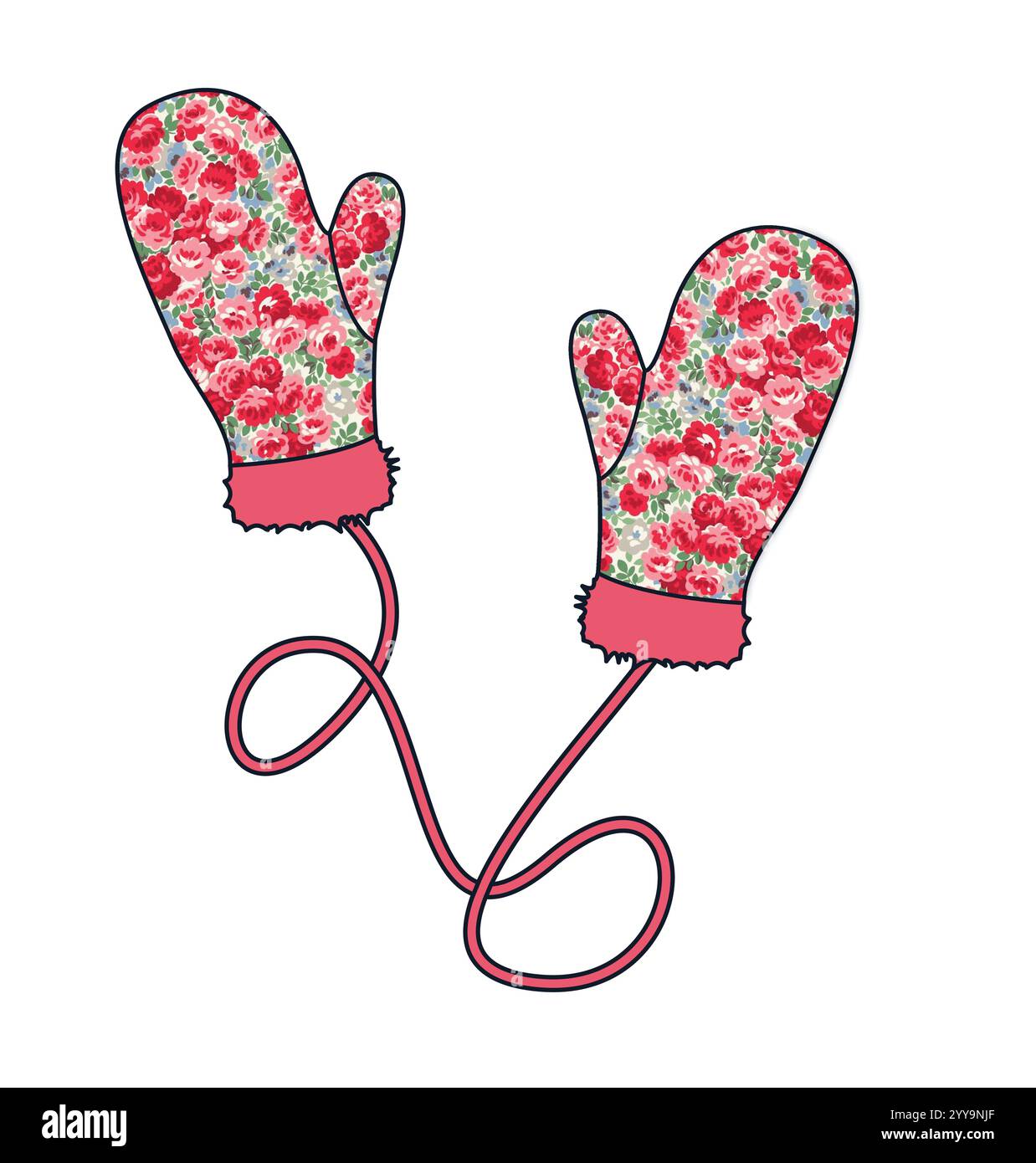Girls mittens drawing hi-res stock photography and images - Alamy