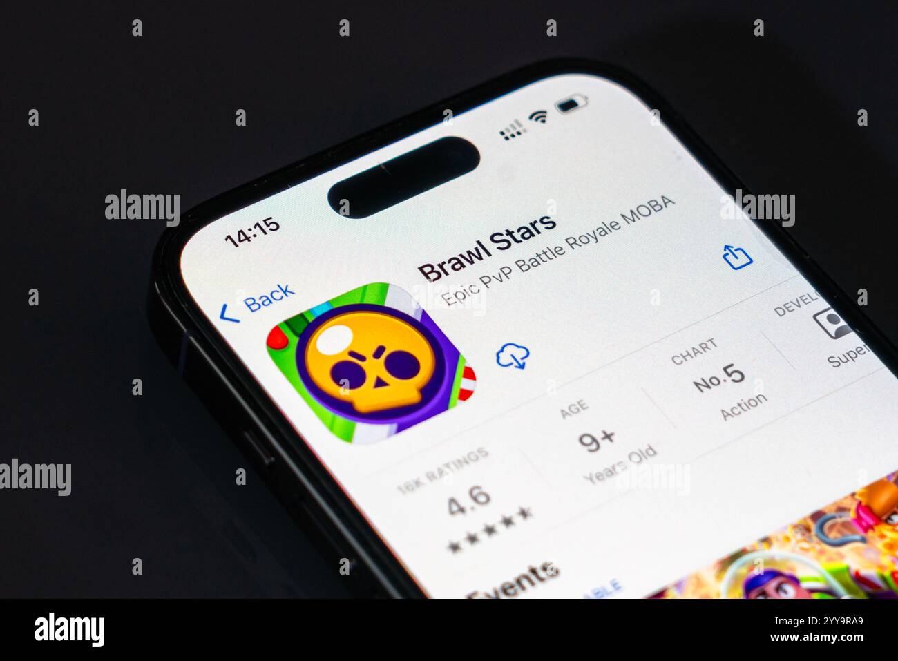 New York, USA - December 20, 2024: Brawl Stars game app displayed on ...