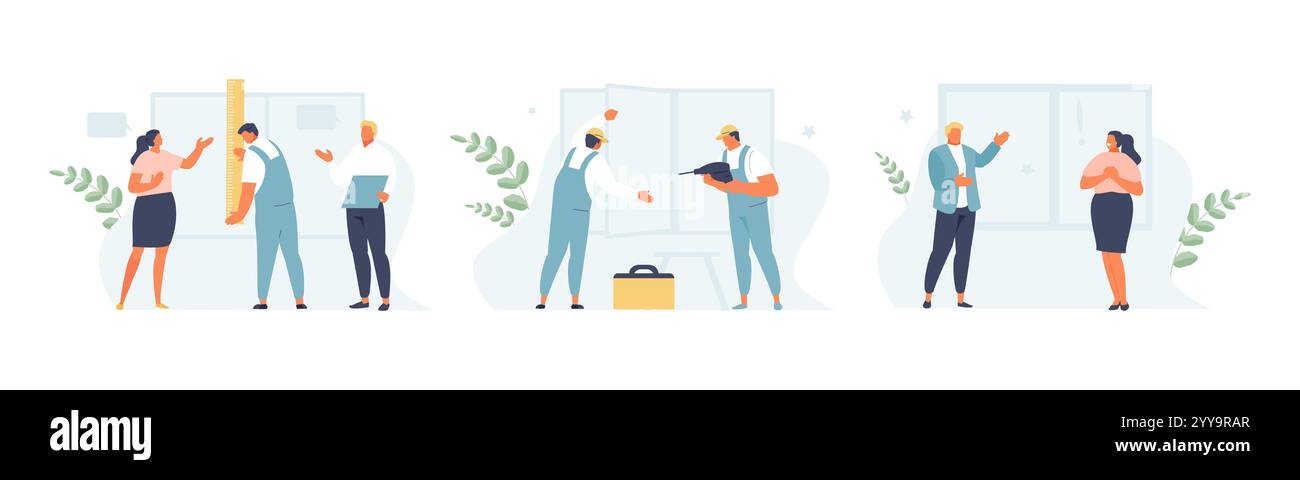 Installation or replacement of plastic windows, customer service ...