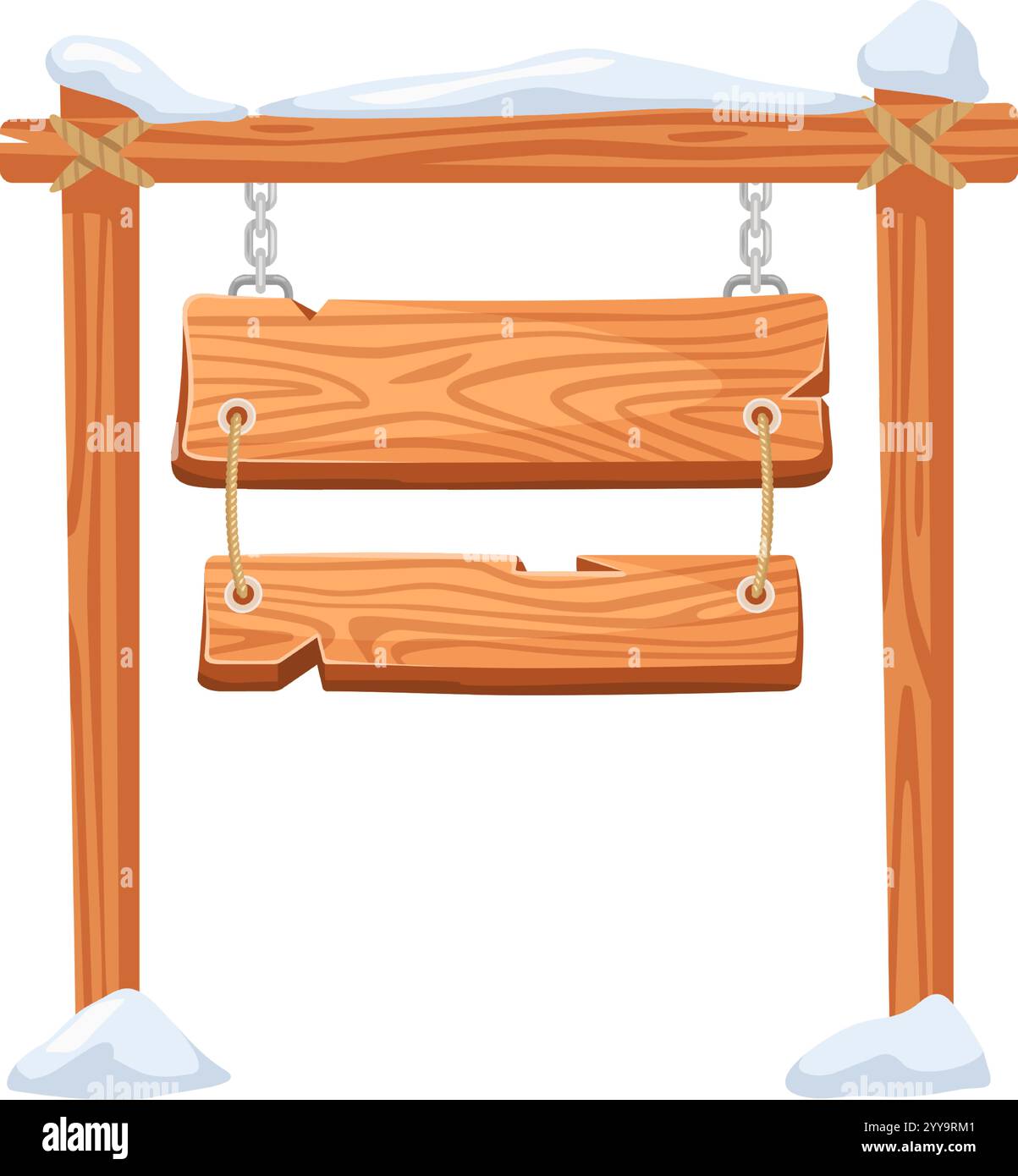 Secured by a rope Stock Vector Images - Alamy