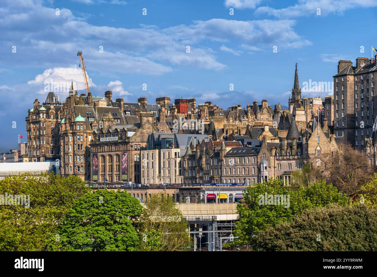 Old Town skyline of Edinburgh, capital city of Scotland, UK Stock Photo ...