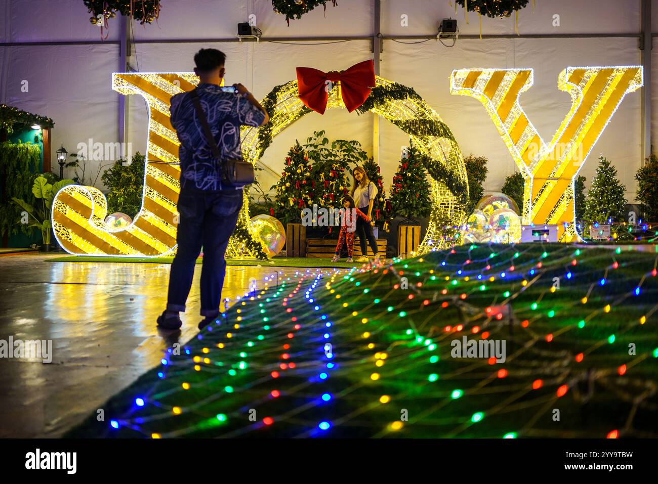 December 20, 2024, Bandung, West Java, Indonesia: Peoples takes a photo ...